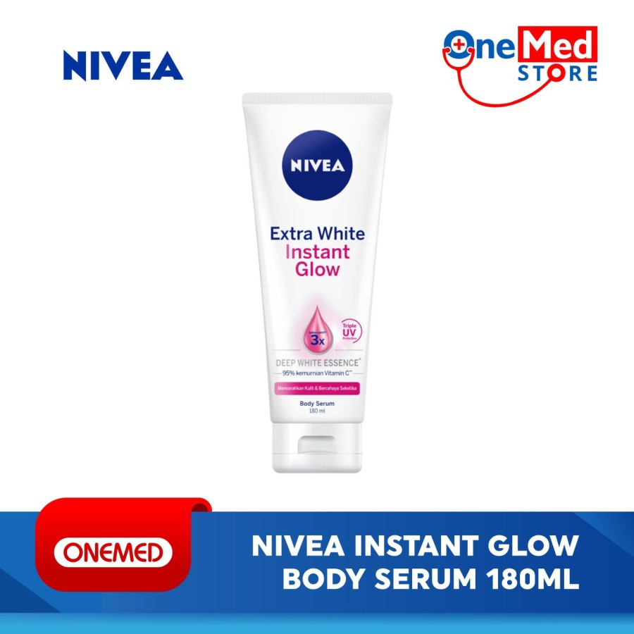 Nivea Extra White Instant Glow Spf33 Body Serum 180ml Onemed Store